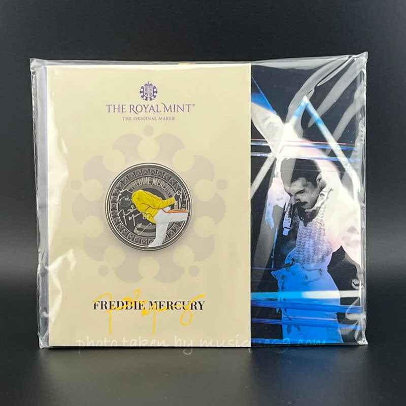 Music Legends: Freddie Mercury £5 Brilliant Uncirculated Colour Coin ...